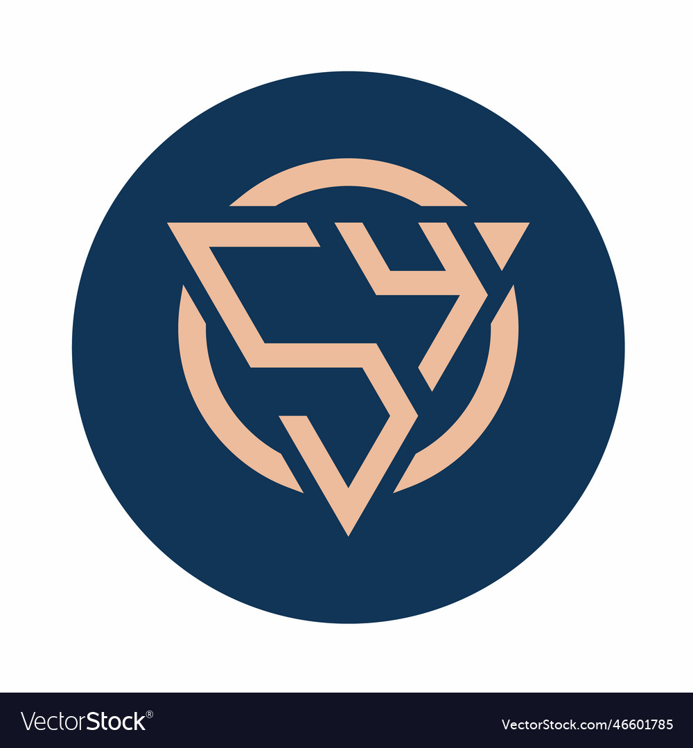 Creative simple initial monogram sy logo designs Vector Image