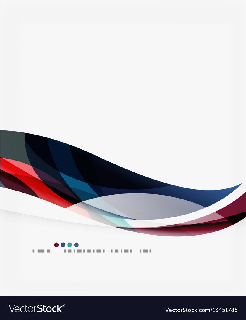 Modern creative curve background with copy space Vector Image