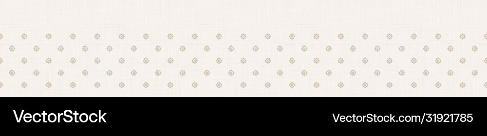 Seamless ornate medallion border pattern in french