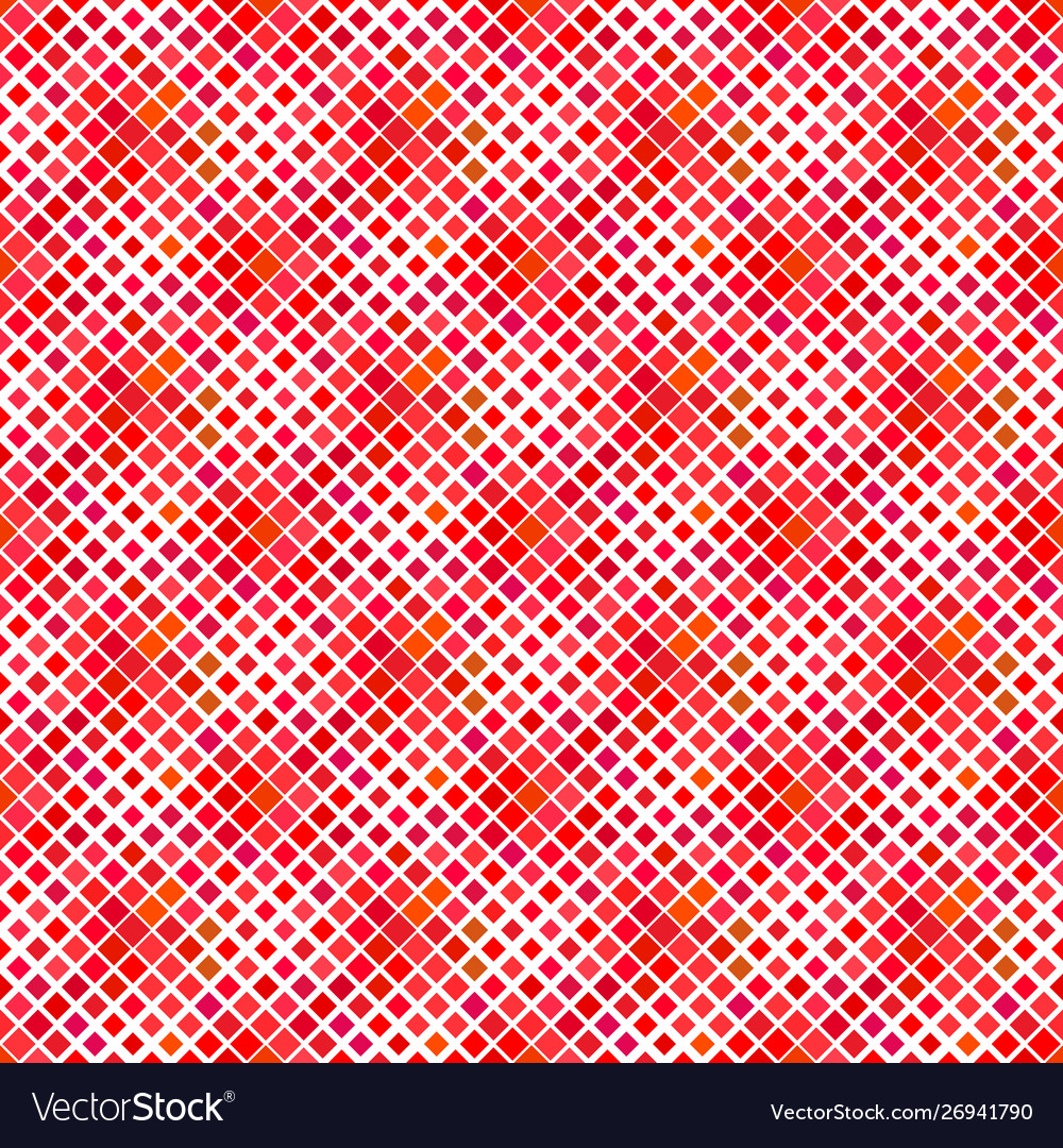 Abstract seamless red diagonal square pattern Vector Image