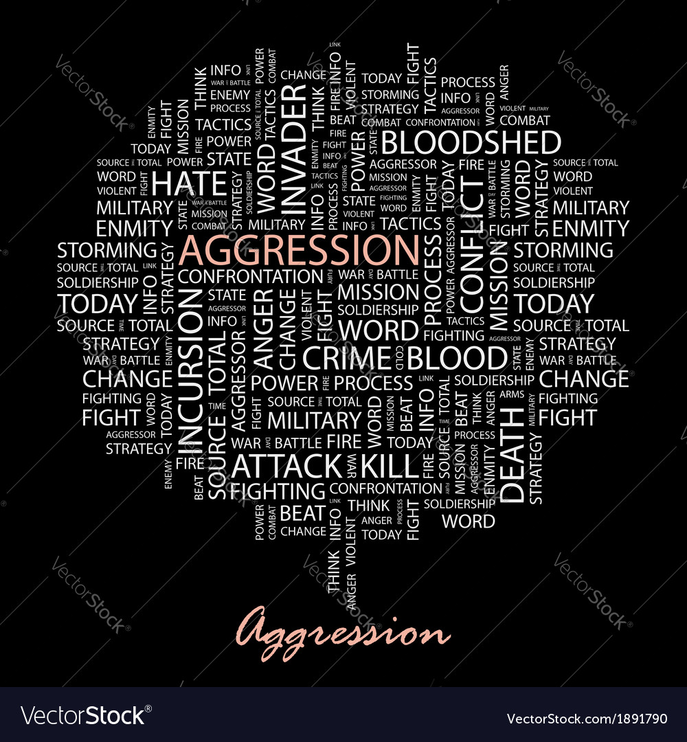 Aggression Royalty Free Vector Image - VectorStock