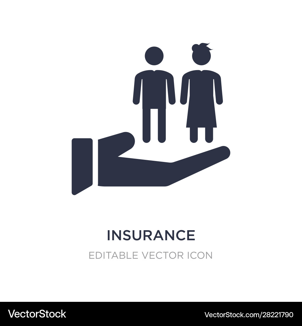 Insurance protection icon on white background Vector Image