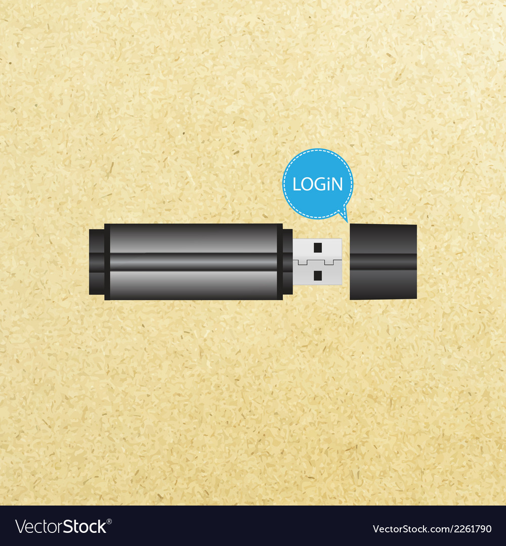 Login button for user interface Royalty Free Vector Image