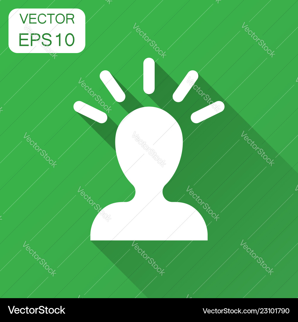 Mind people icon in flat style human frustration Vector Image