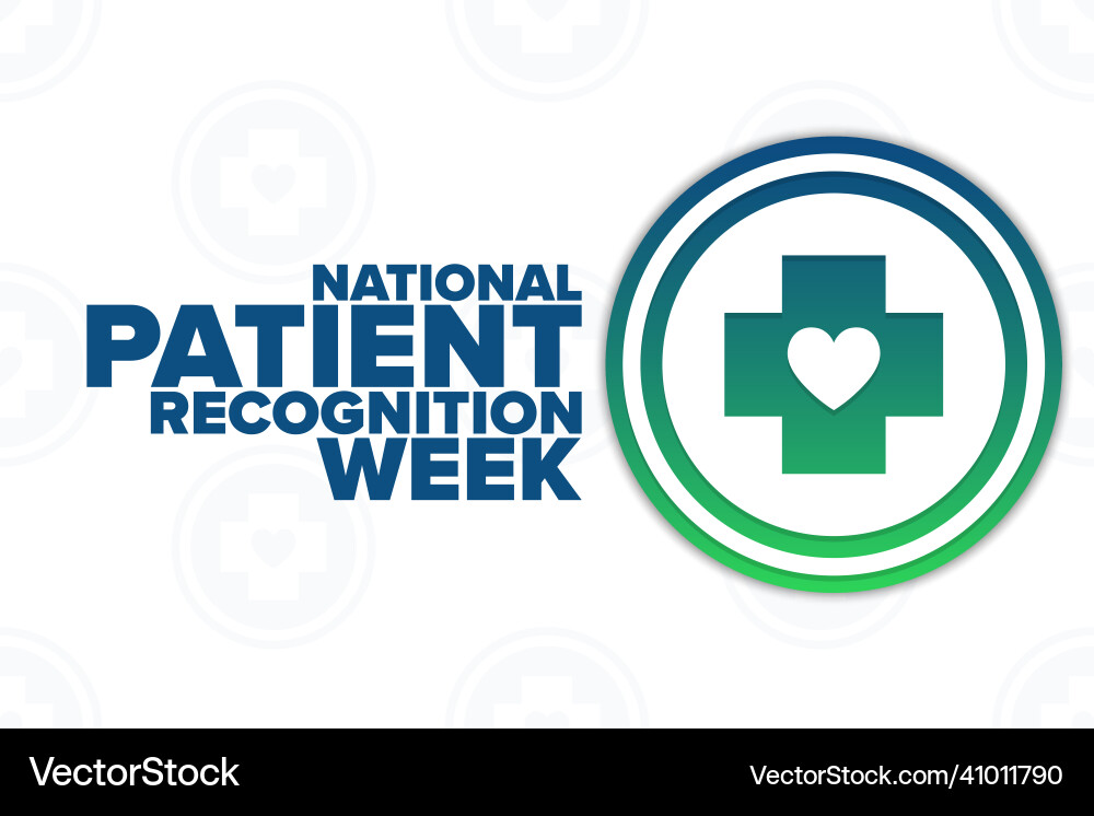 National patient recognition week holiday concept Vector Image