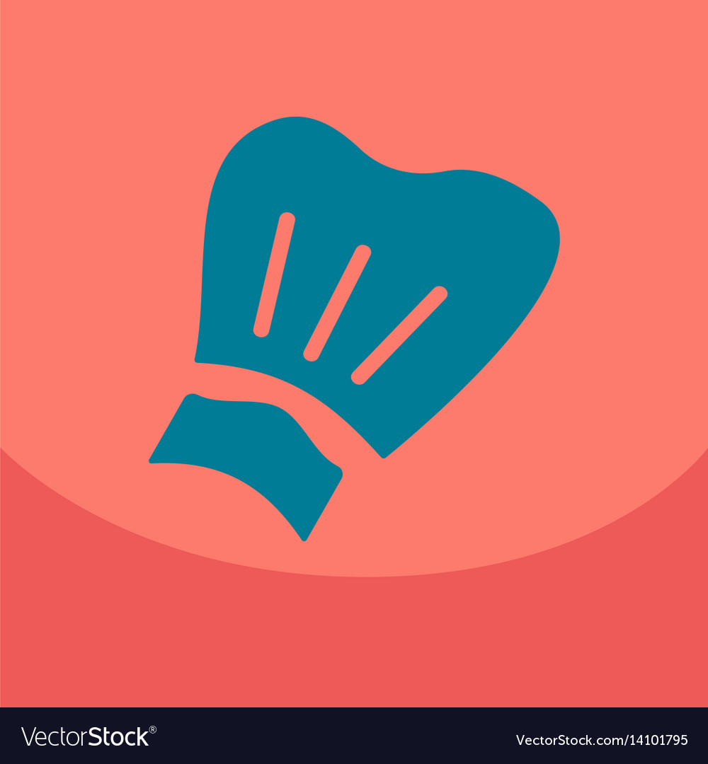 Chef cap icon kitchen hat items Royalty Free Vector Image