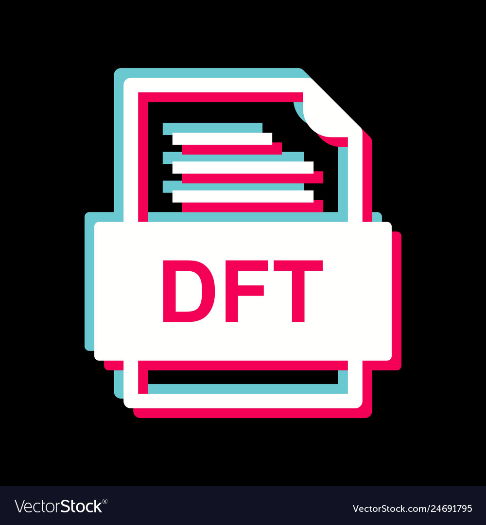 Dft File Document Icon Royalty Free Vector Image