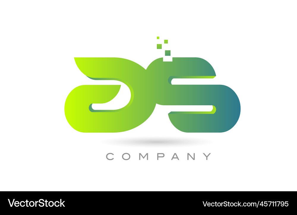 Joined as alphabet letter logo icon combination Vector Image