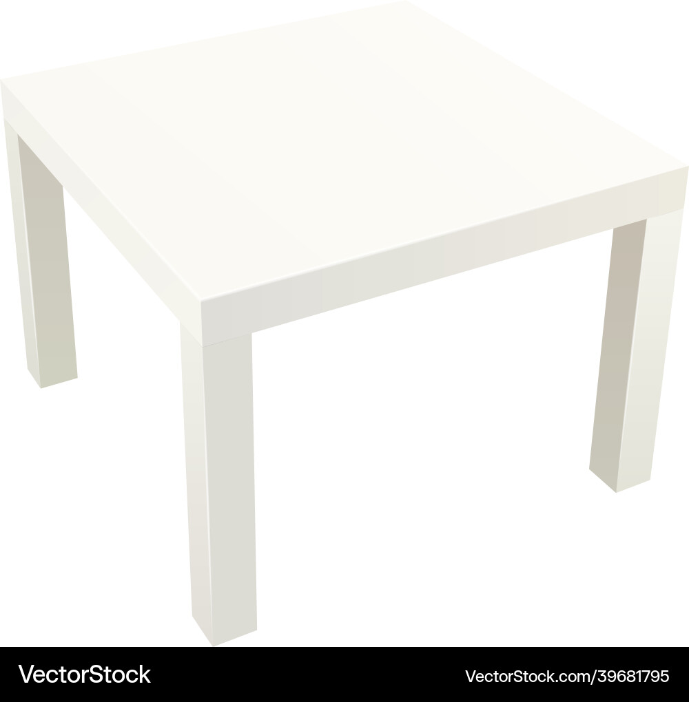 Square side table Royalty Free Vector Image - VectorStock