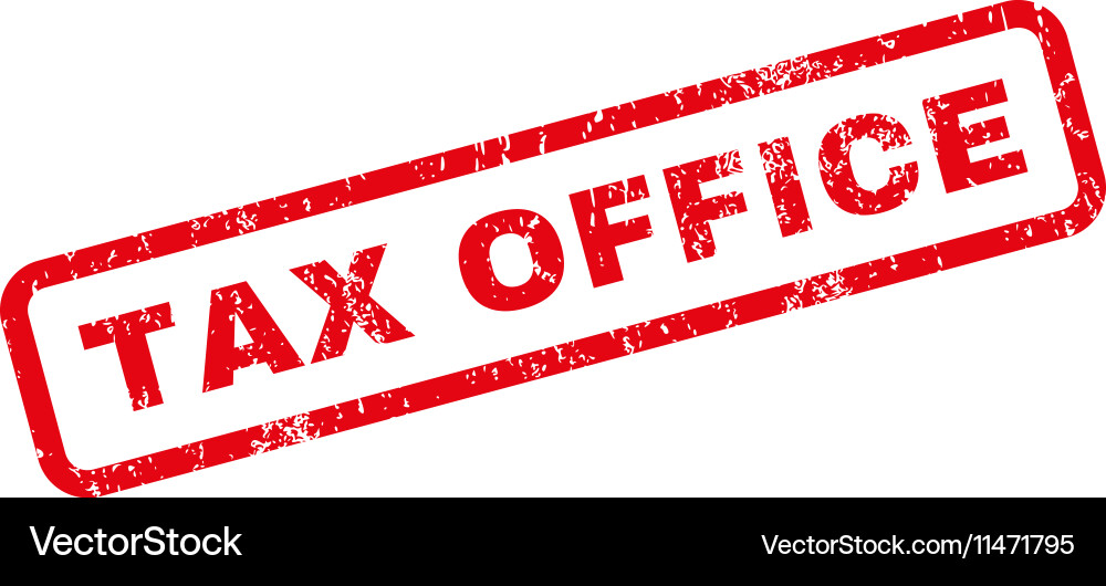 Tax office rubber stamp Royalty Free Vector Image
