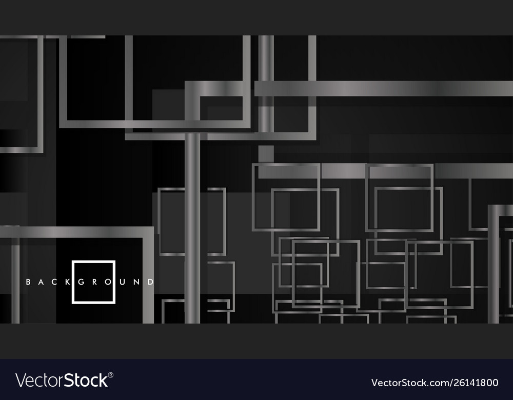 Modern abstract squares backgrounds with a black Vector Image