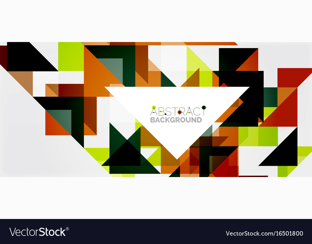 Triangle pattern design background Royalty Free Vector Image