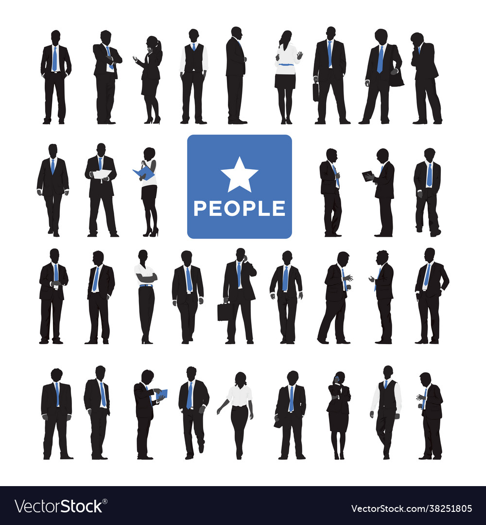 Business people Royalty Free Vector Image - VectorStock