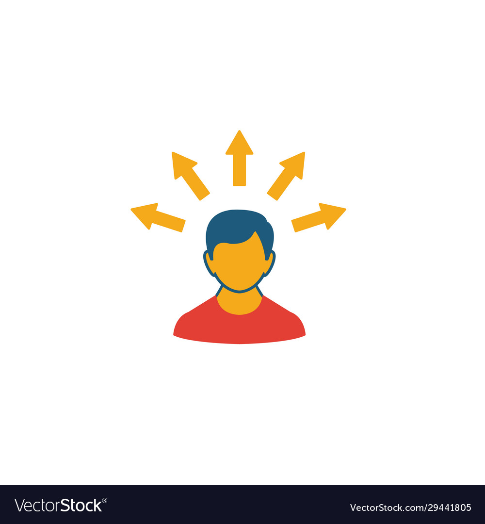 Personal solution icon simple element from Vector Image