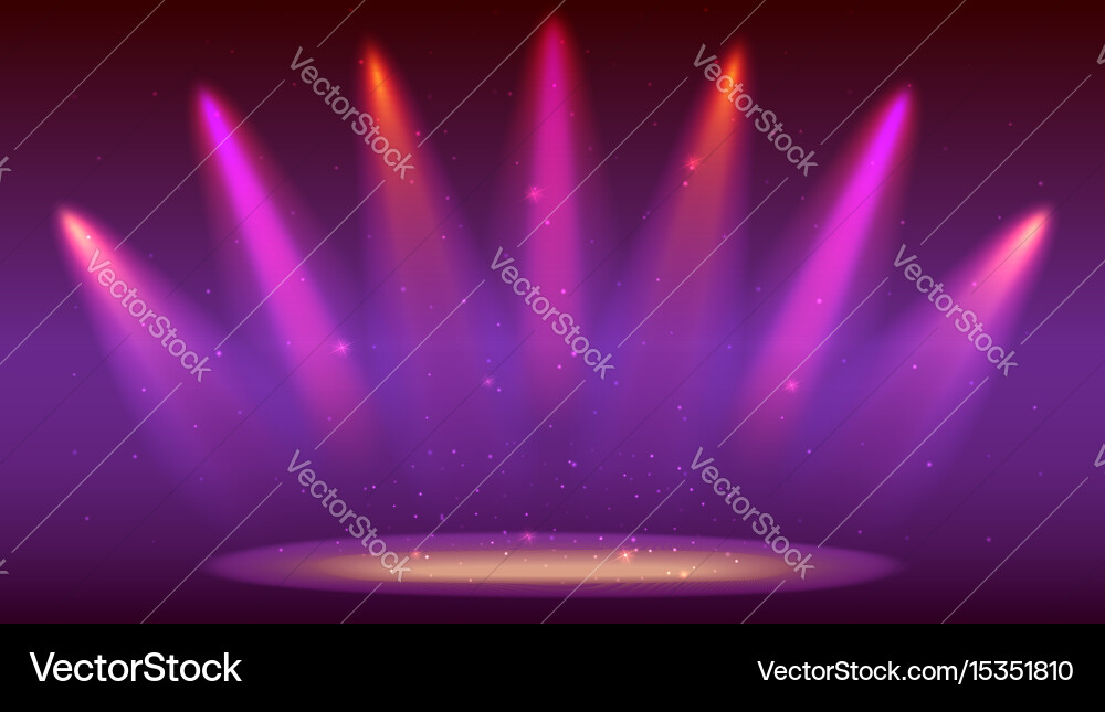 Background with rays of light from the colored Vector Image