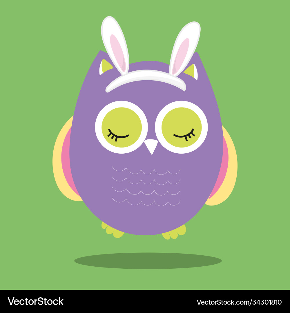 Purple Owls Clipart