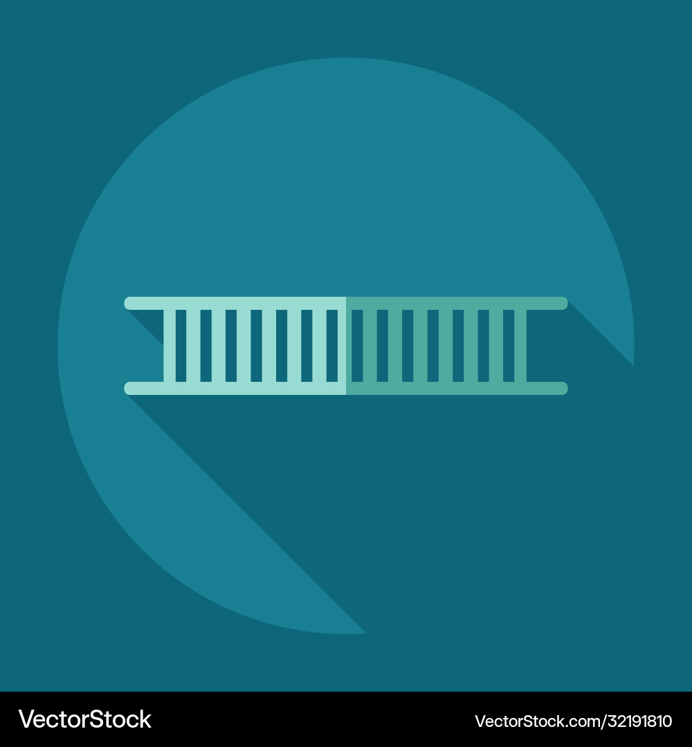 Flat modern design with shadow icons ladder Vector Image