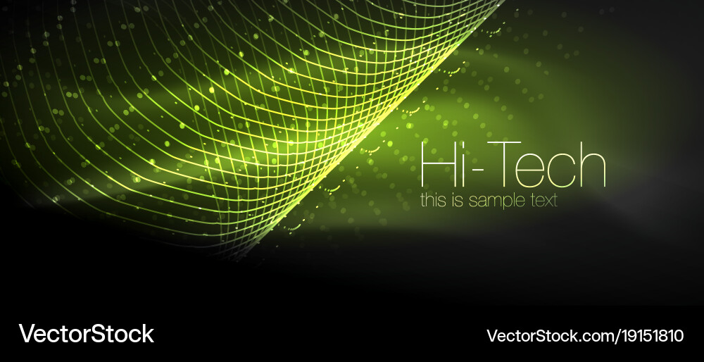 Hi-tech futuristic techno background neon shapes Vector Image