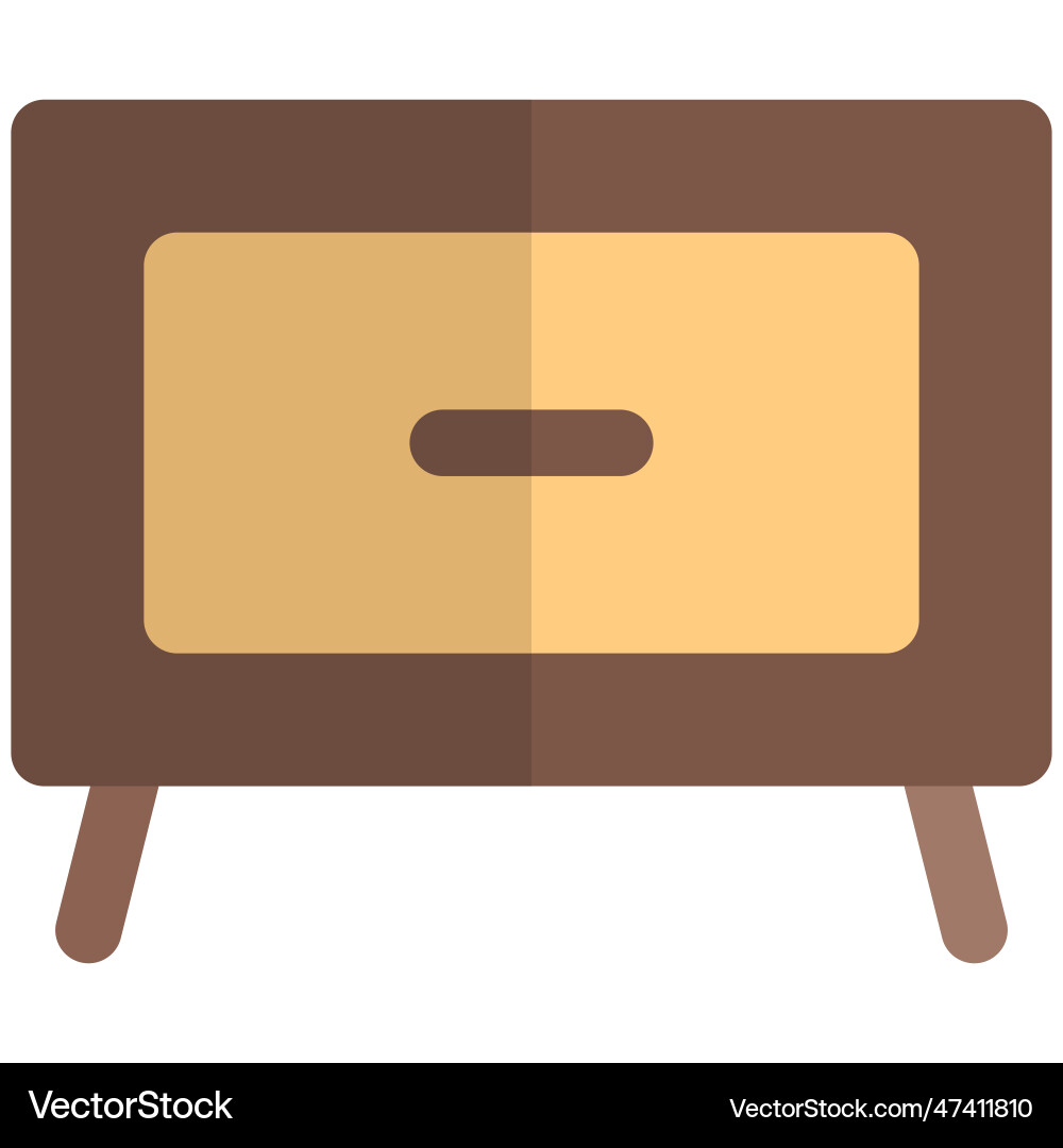 Metal cabinet occupied for workspace storage Vector Image