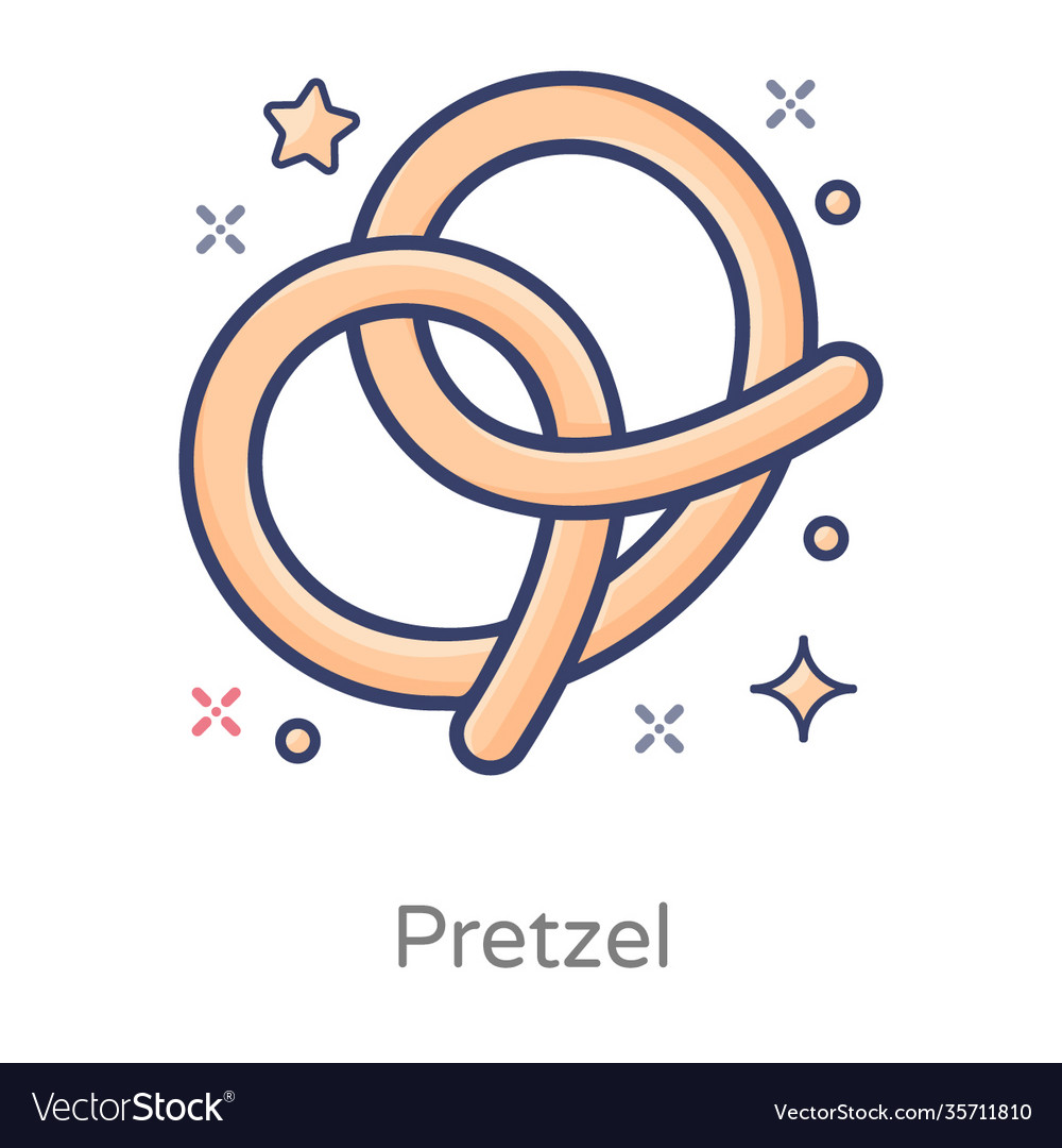 Pretzel Royalty Free Vector Image - VectorStock