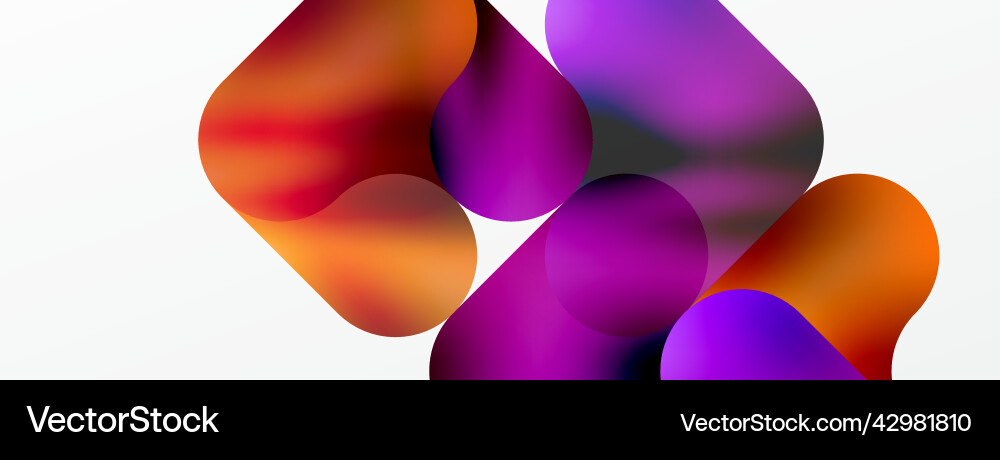 Round shapes and circle geometric abstract Vector Image