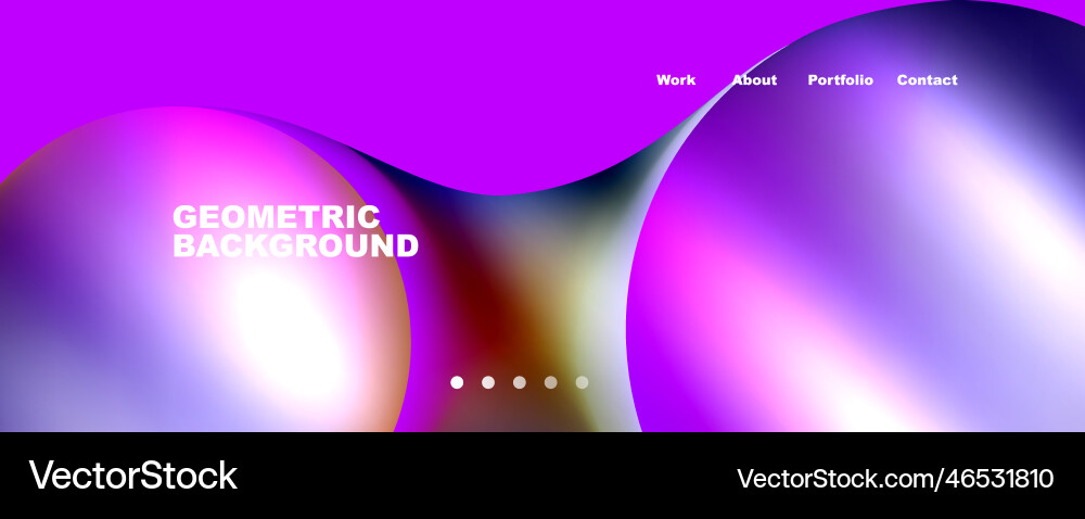 Round shapes and circles geometric abstract Vector Image