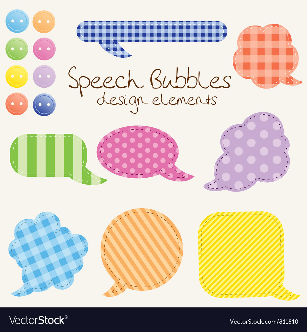 Speech bubbles design Royalty Free Vector Image