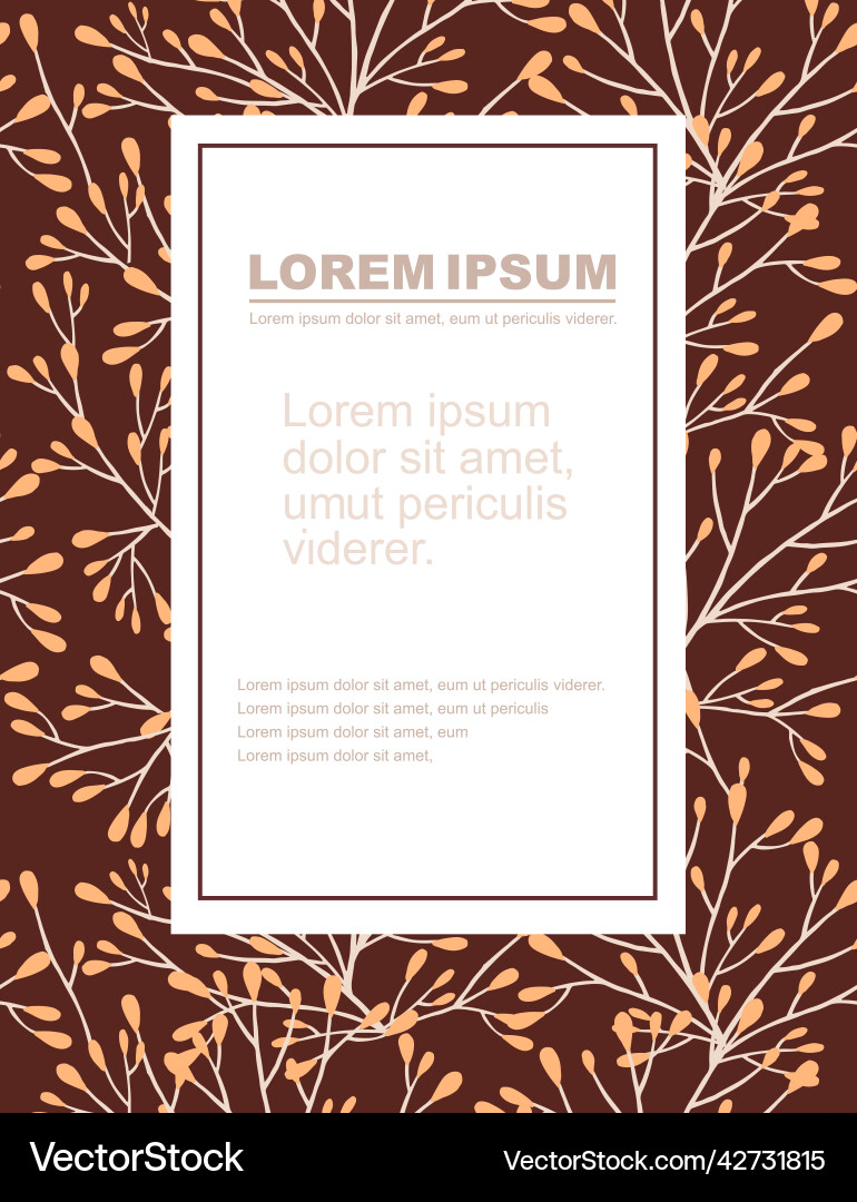 Advertising flyer or greetings card design Vector Image