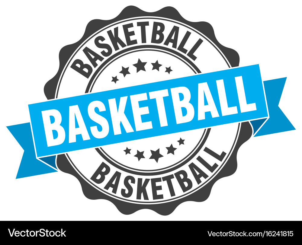 Basketball stamp sign seal Royalty Free Vector Image