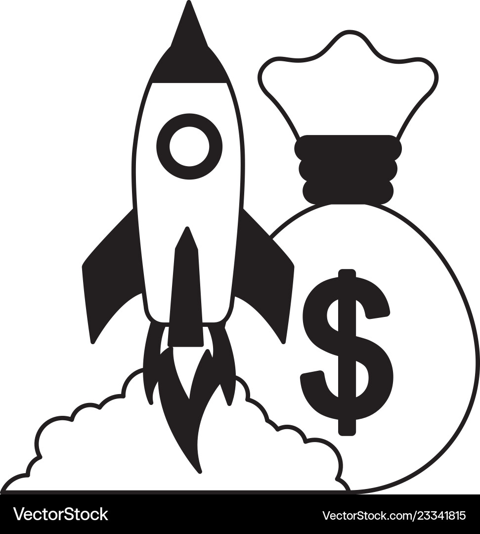 Business money success Royalty Free Vector Image