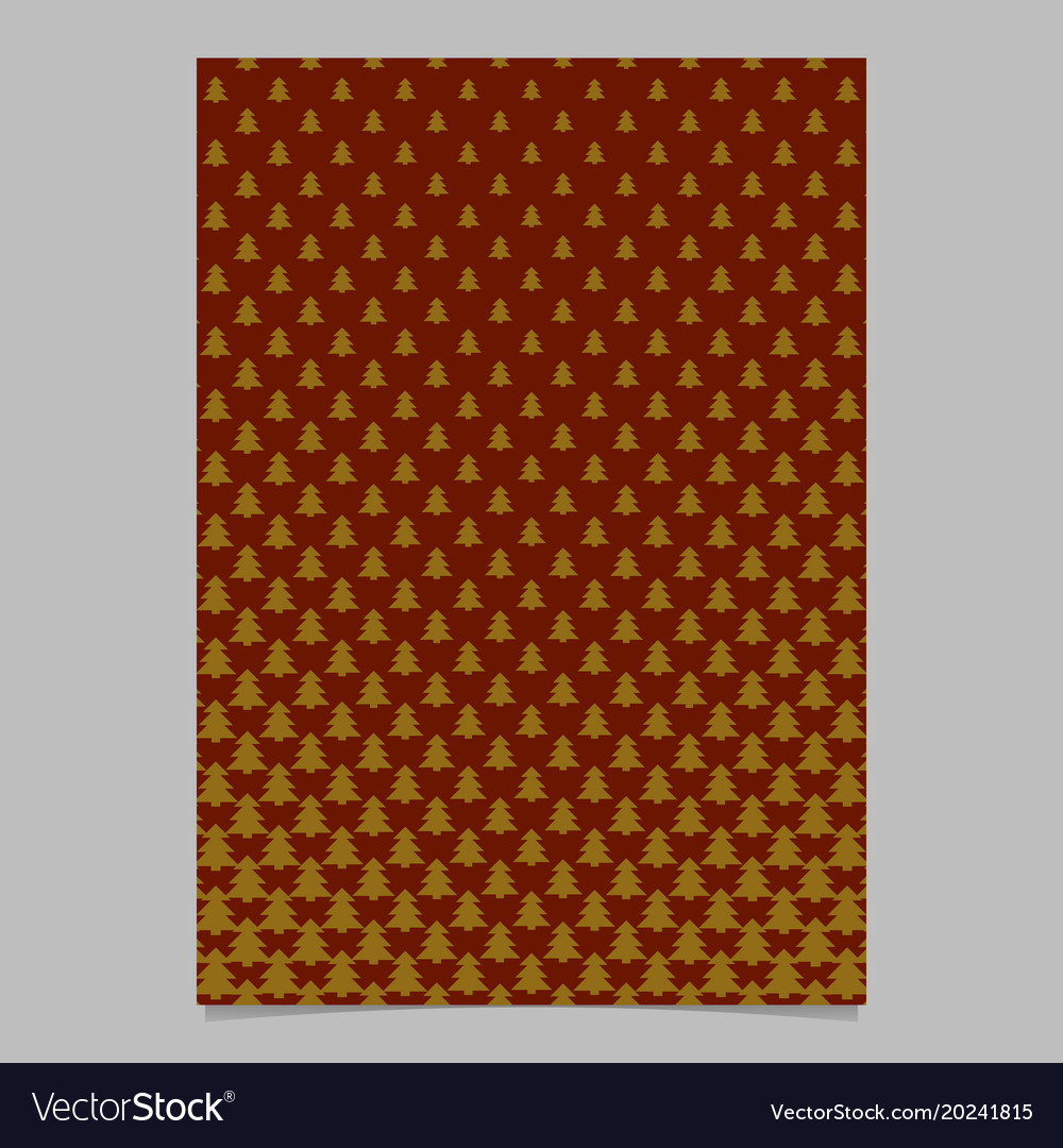 Pine tree pattern page background design Vector Image