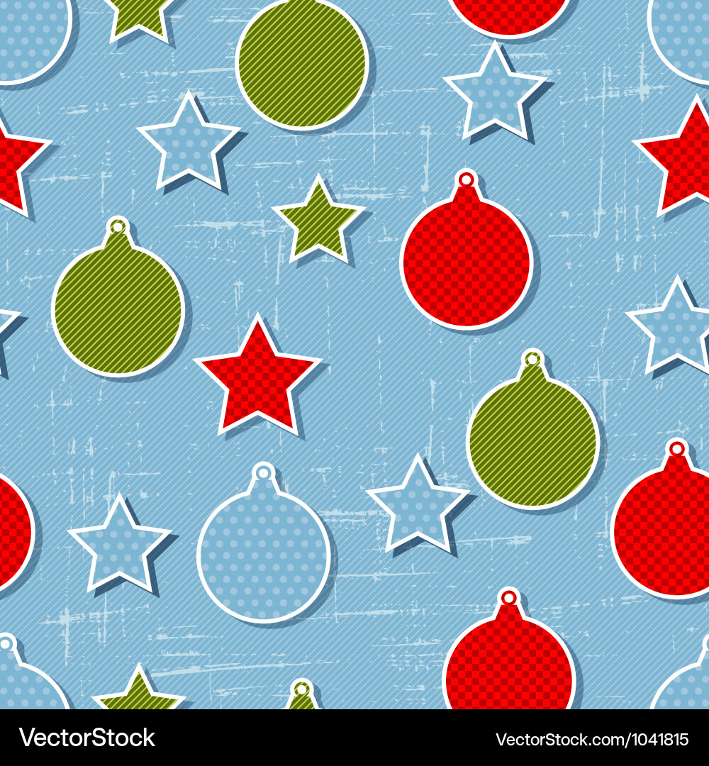 Retro Christmas Pattern Royalty Free Vector Image