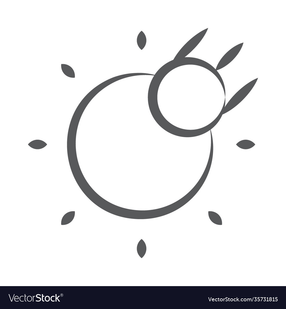 Solar eclipse Royalty Free Vector Image - VectorStock