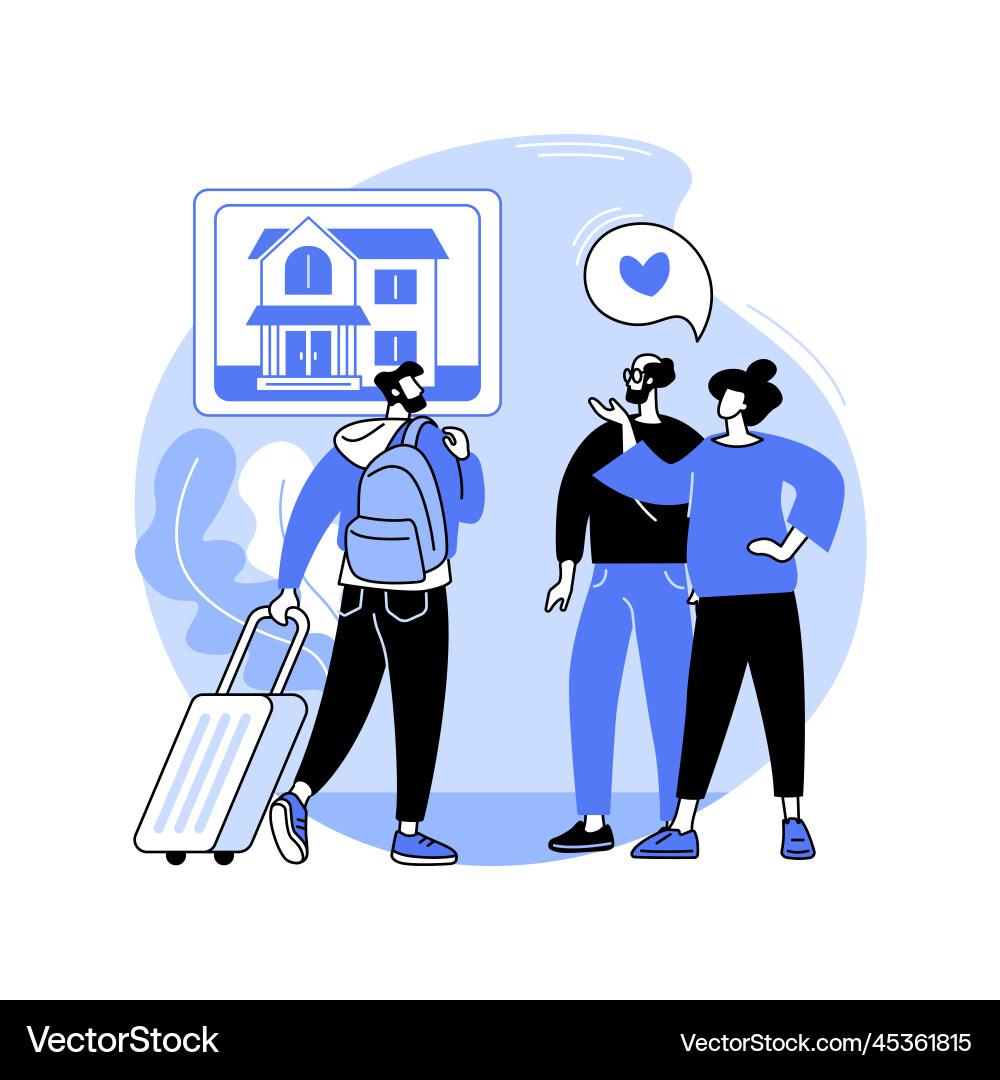 Support for families isolated cartoon Royalty Free Vector