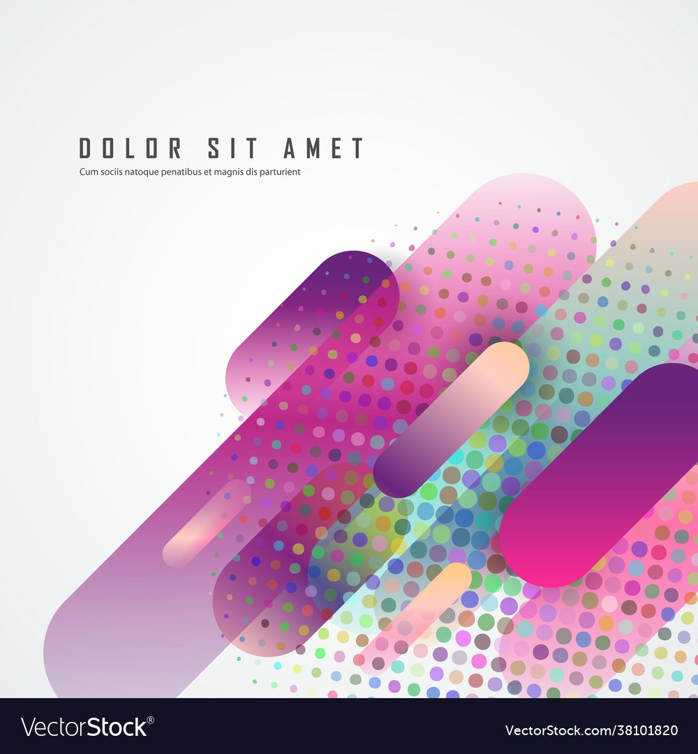 Abstract dynamic background flat shapes Royalty Free Vector