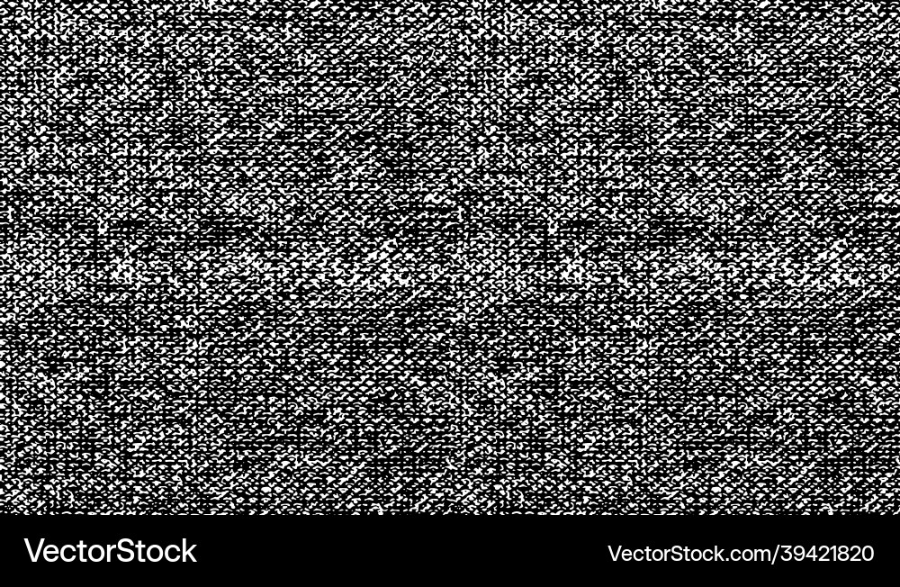 Distressed fabric texture of weaving Royalty Free Vector