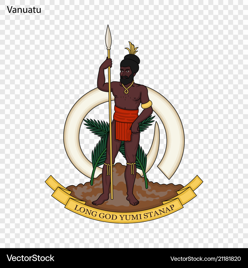 Emblem of vanuatu Royalty Free Vector Image - VectorStock