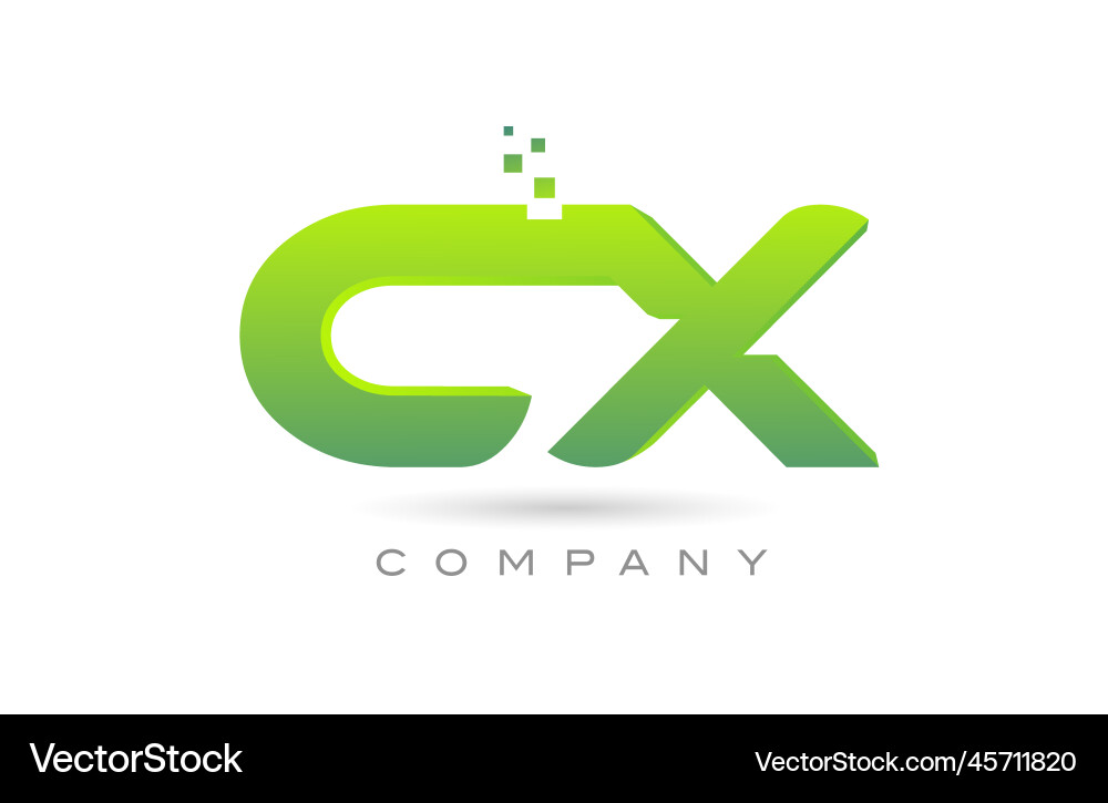 Joined cx alphabet letter logo icon combination Vector Image