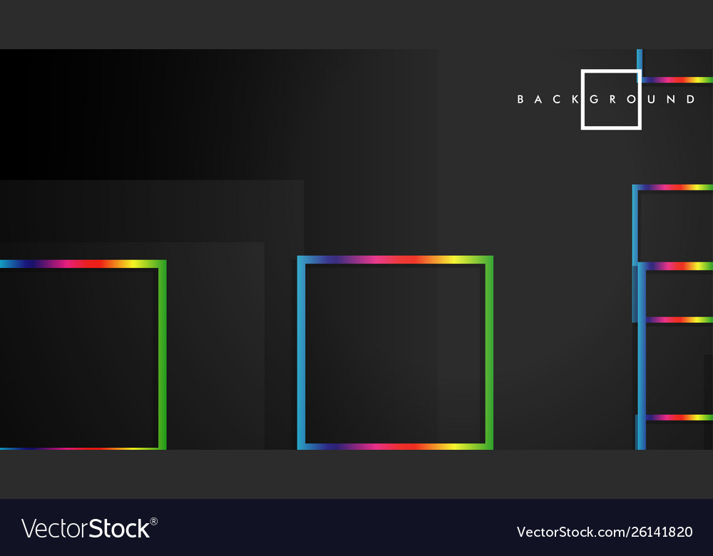 Modern abstract squares backgrounds with a black Vector Image