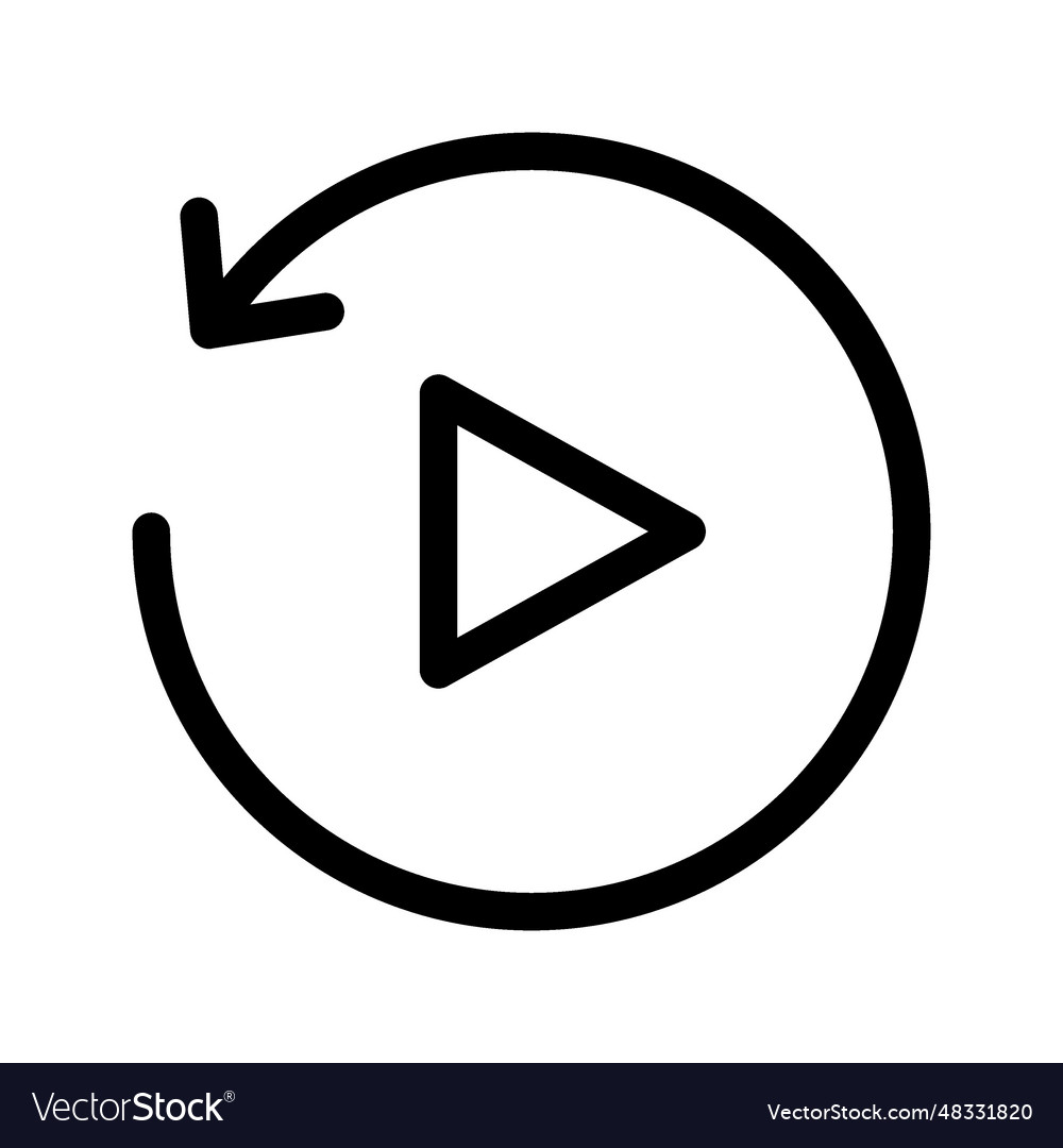 Return icon Royalty Free Vector Image - VectorStock