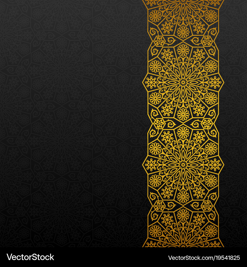 Abstract background with traditional ornament Vector Image