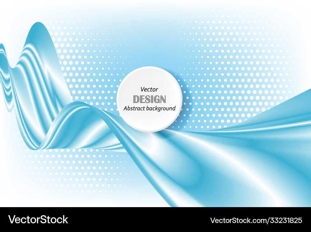 Abstract blue business technology colorful wave Vector Image