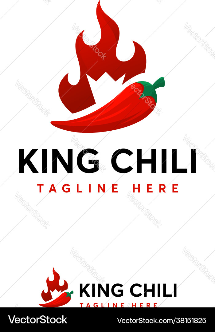 Hot chili logo designs concept fire Royalty Free Vector