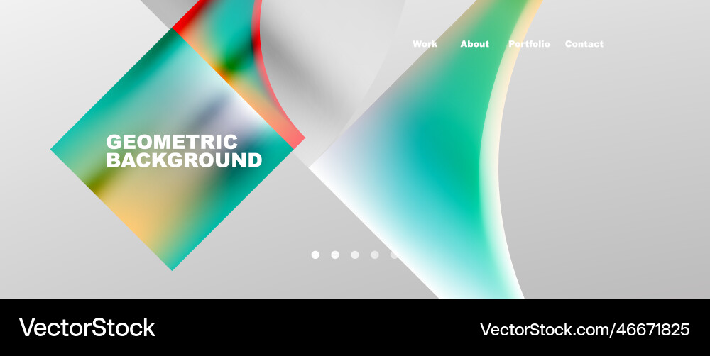 Overlapping circles abstract background template Vector Image
