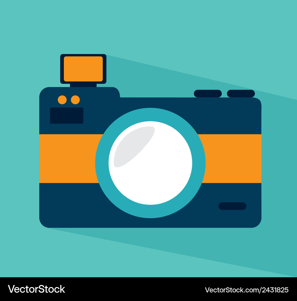 Photography design over blue background Royalty Free Vector