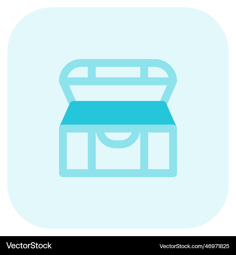 Wooden chest a storage for valuable items Vector Image