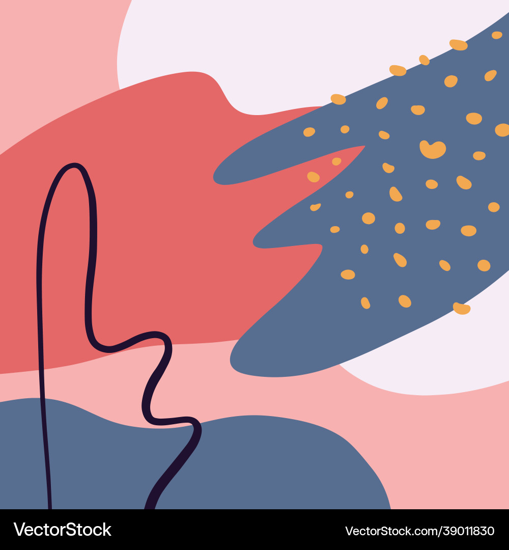 Colorful abstract flat design minimalism style Vector Image