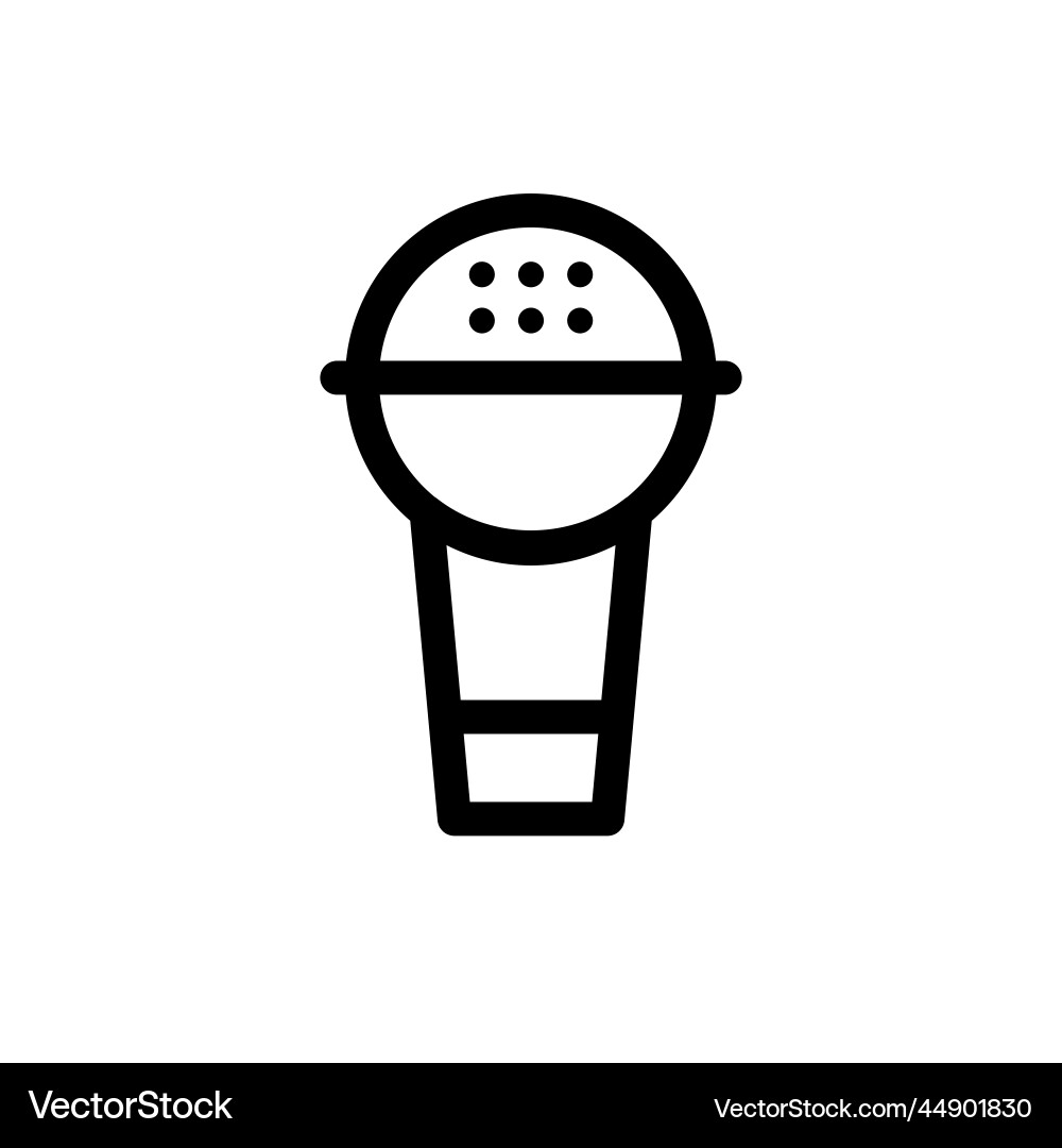 Compact hand microphone icon Royalty Free Vector Image