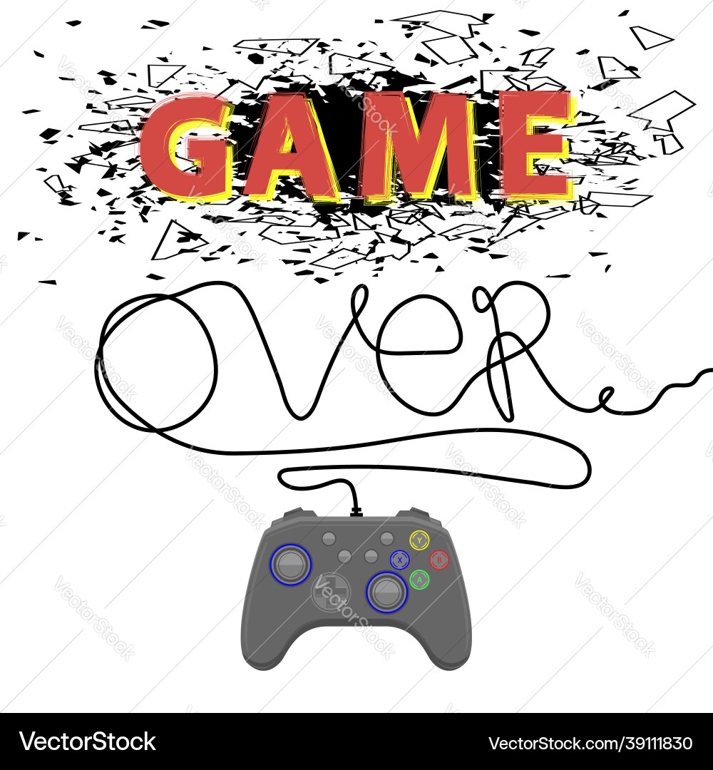 Modern gamepad keypad icon joystick for gaming Vector Image