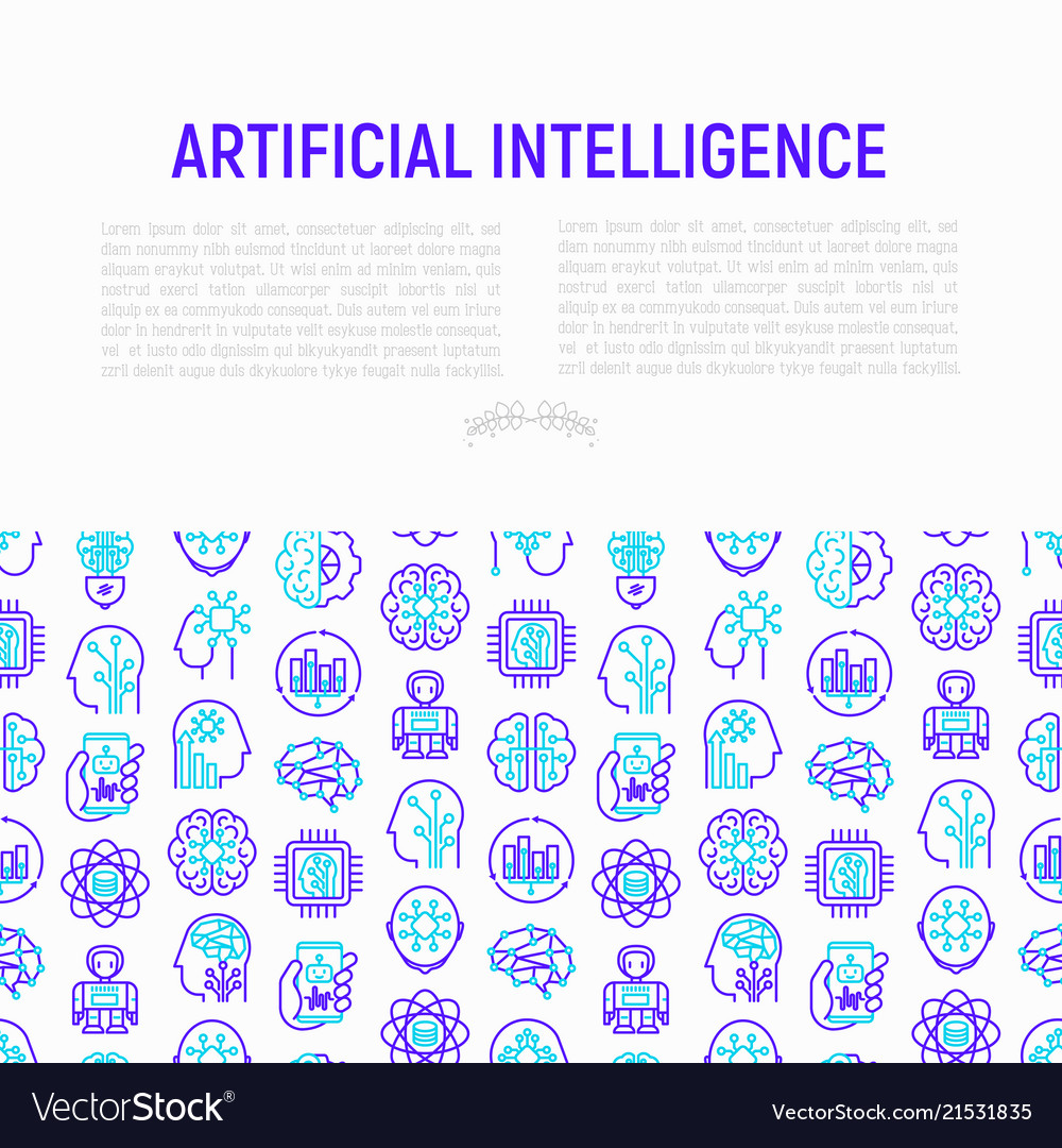 Artificial intelligence concept Royalty Free Vector Image